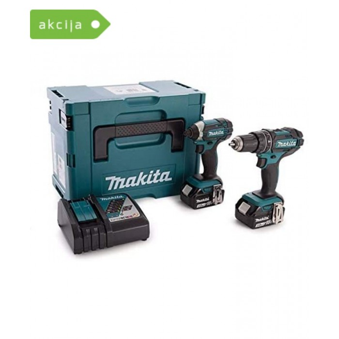 AKU set vibracijski vrtalnik-vijačnik MAKITA DHP482 + udarni vijačnik ...